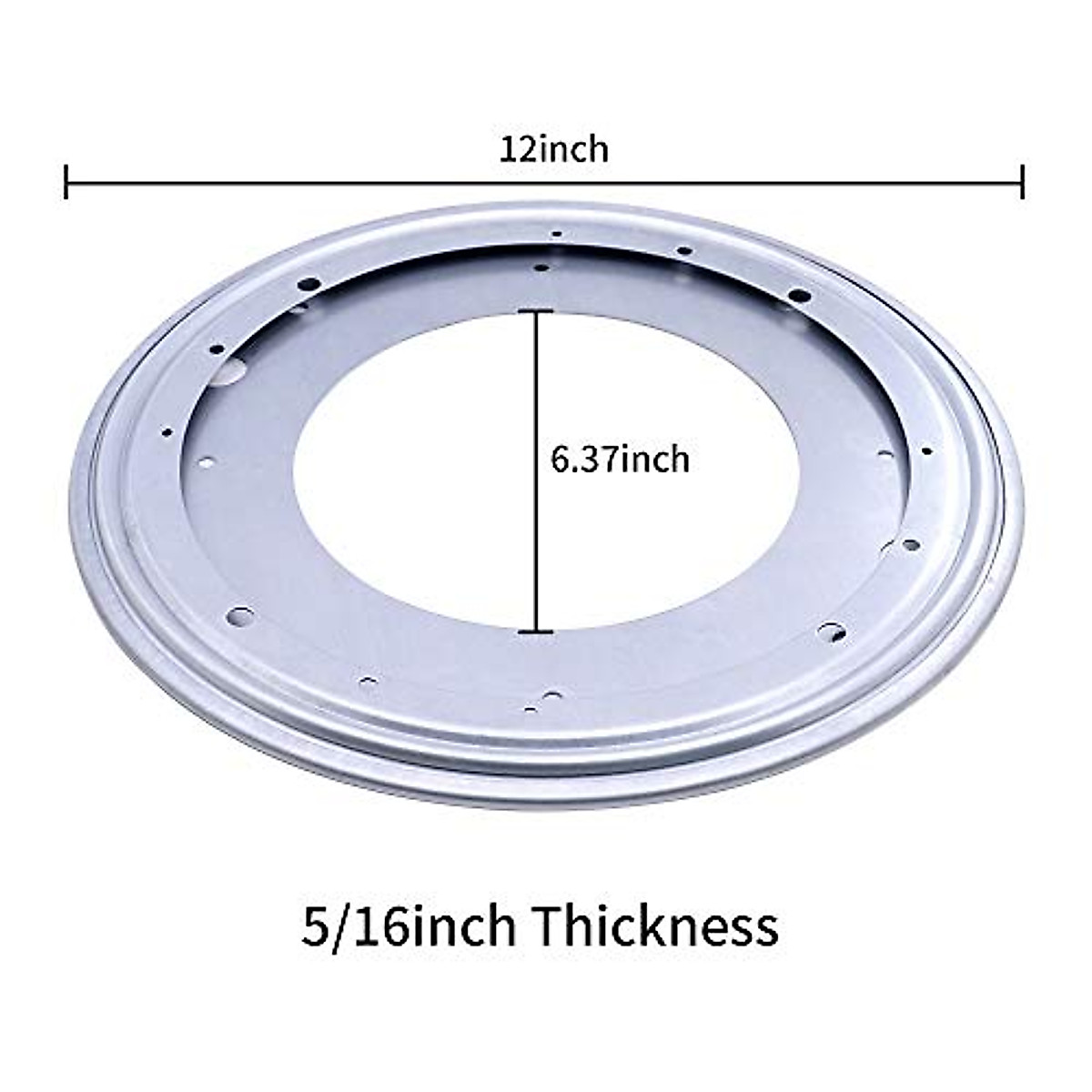 DGQ 12" Lazy Susan Hardware 1000lb Load Capacity Lazy Susan Turntable Bearing Round