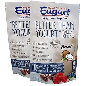 "Better Than Yogurt" Make At Home Mix (Dairy and Soy Free!) (Coconut, 2-Pack)