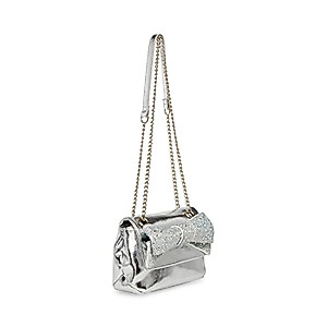 Betsey Johnson Shimmers Bow Bag, Silver