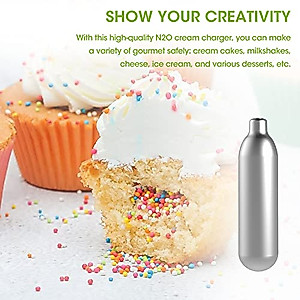 Whipped Cream Chargers N2O Nitrous Oxide 8-Gram Cartridge for Whipper Whipped Cream Dispenser (50 Packs)