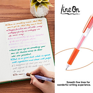 Colored Gel Pens, Lineon 20 Colors Retractable Gel Ink Pens with Grip, Medium Point(0.7mm) Smooth Writing Pens Perfect for Adults and Kids Journal Notebook Planner, Writing in Office and School