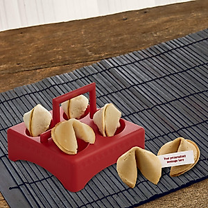 Helen's Asian Kitchen Fortune Cookie Making Kit, 4-Piece Set, Red