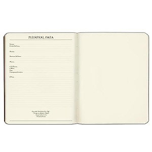 Gallery Leather Large Leather Journal Acadia Black - 9.75"x7.5"