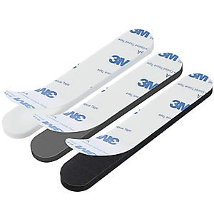 Geyoga Hat Size Reducer (48 Pieces, Black, White, Gray) - Soft EVA Foam Hats Tape for Tightening Men and Women's Hats & Caps, Adjustable Sweatband