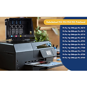 Areyourshop 952 955 Refurbished Printhead for HP Officejet Pro 8710 7740 7720 8720 8730 8740 8210 953