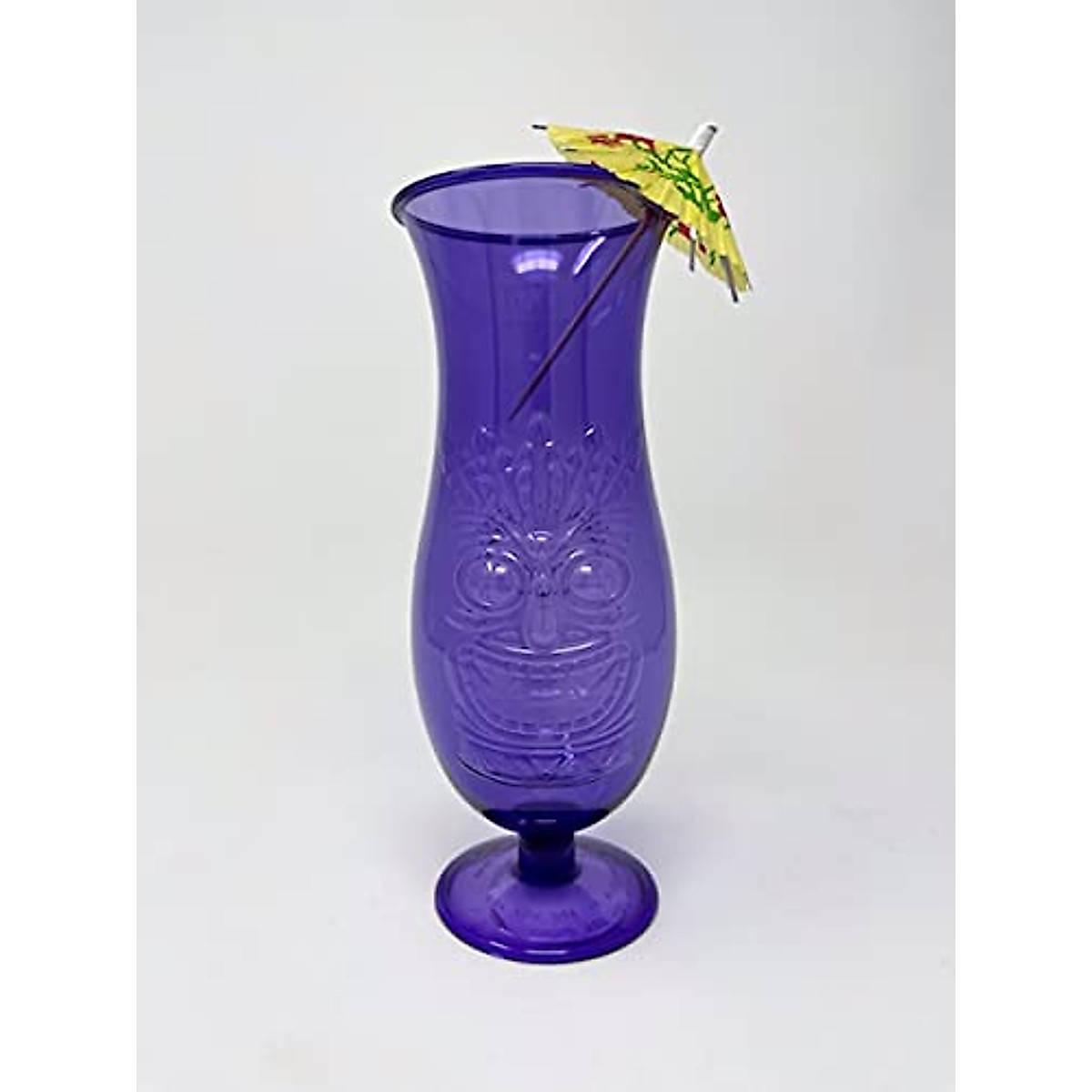 Greenbrier Luau Hurricane Glasses, 24.4 oz. - Plastic - POOL SAFE, Pink, Yellow, Purple, Green