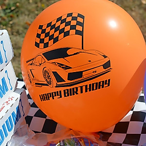 Assorted Colors Hot Wheels Wild Racer™ Printed Latex Balloons - 12" (6 Pack) - Perfect for High-Speed Party Decorations, Race-Themed Events & Ultimate Hot Wheels Enthusiasts