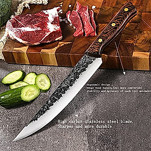 8 inch Chef Knife High Carbon Stainless Steel Knife,Fruit and Vegetable Cutting Chopping Carving Knives,with Gifted Box