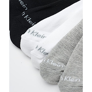 Calvin Klein Women's Socks - Cushion Athletic Crew Socks (6 Pack), Size 4-10, Grey Assorted
