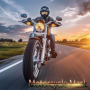 Motorcycle Goggles Dirt Bike ATV Motocross Anti-UV Adjustable Riding Offroad Protective Combat Tactical Military Clear Glasseswith Removable Face Mask Men Women