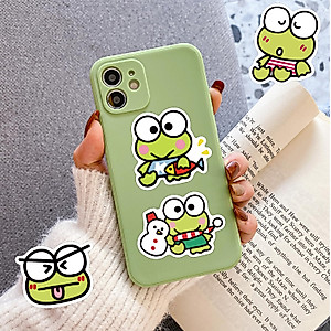 100PCS Kawaii Cartoon Stickers Cute Frog Stickers Vinyl Waterproof Stickers for Laptop Water Bottles Skateboard Guitar Boys Girls Kids Teens Adults Birthday Party Supplies
