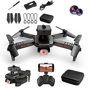 Mini Drone with Dual 1080p HD Fpv Camera Remote Control Toys Holiday Gifts for Boys Girls with Altitude Hold Headless Mode 1-Key Start Speed Adjustment 2023