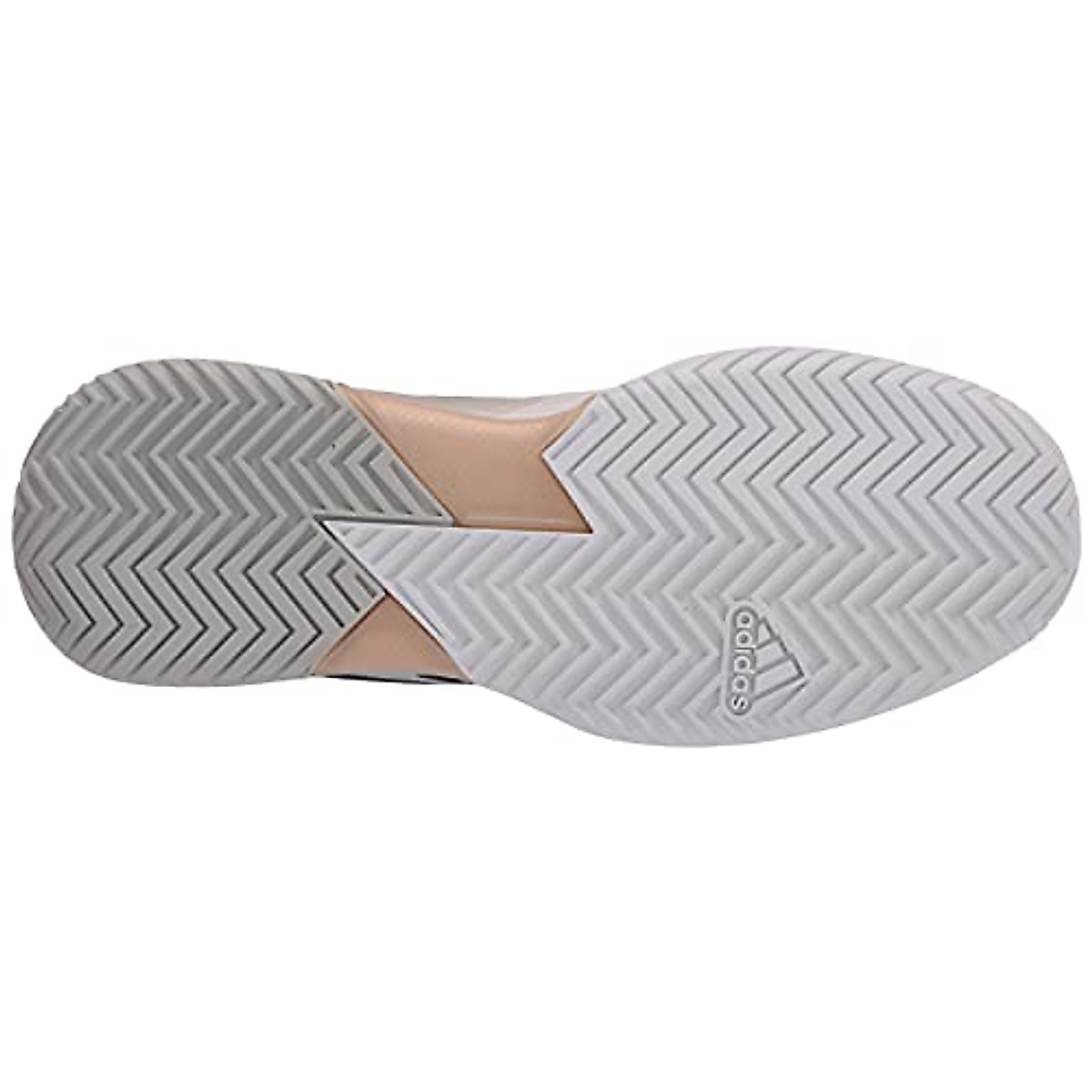 adidas Women's Adizero Ubersonic 4 Tennis Shoe, Grey/Black/White, 6.5