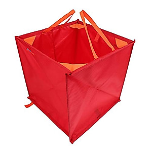 Dovewill 40cm Nylon Folding Large Triangle Tree Rock Climbing Arborist Throw Line Throw Weight Bag Clothing Storage Cube Organiser Holder - Red