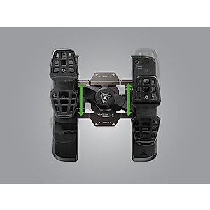 Turtle Beach VelocityOne Universal Rudder Pedals for Windows 10 & 11 PCs, Xbox Series X, Xbox Series S, and Xbox One Featuring Smooth Rudder Axis, Adjustable Brakes and Pedal Width – Black