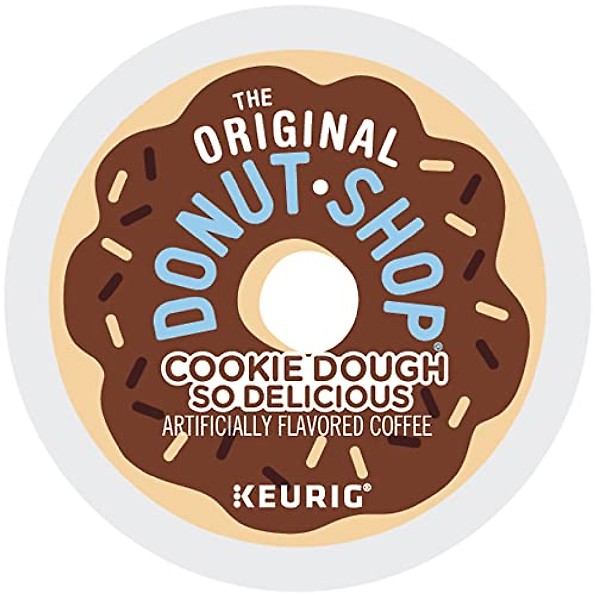 The Original Donut Shop Cookie Dough So Delicious, Keurig Single Serve K-Cup Pods, Flavored Coffee, 72 Count (6 Packs of 12)