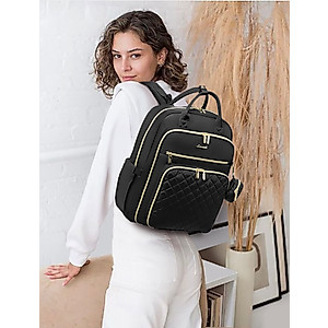 LOVEVOOK Baby Diaper Bag,Waterproof Diaper Backpack with USB Charging Port for Baby, Large Capacity Fit for 15.6 inch Laptop, Black