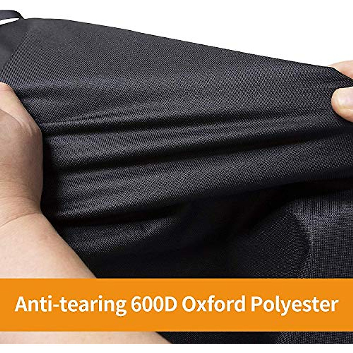 iCOVER BBQ Grill Cover-82 Inch UV Fade Resistant Heavy-Duty Water Proof Patio Outdoor Barbecue Gas Grill Smoker Cover 600D Canvas Cover for Weber Char-Broil Brinkmann Holland JennAir Nexgrill,Black