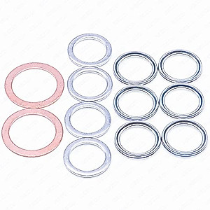 Rexka 12pcs Transfer & Differential Service Gasket Kit Compatible with Toyota Lexus 4Runner Land Cruiser Tundra Tacoma FJ Cruiser Highlander RAV4 Sequoia Sienna 1215710010 9043024003 90430A0003