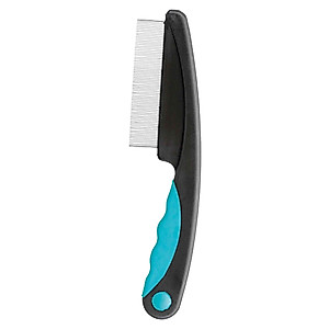 TRIXIE Pet Grooming Flea Comb for Cats, Dogs, and Small Animals, 6" (15cm)