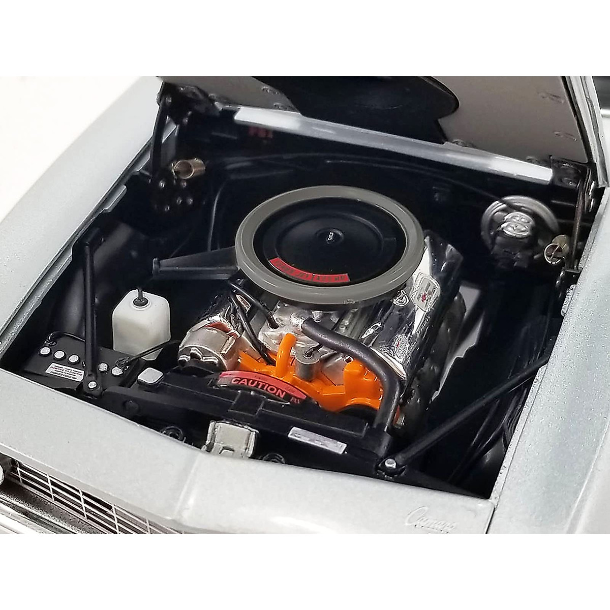 1969 Chevy COPO Camaro Cortez Silver Met w/Black Hood Stripes Built by Dick Harrell Ltd Ed to 1128 pcs Worldwide 1/18 Diecast Model Car Acme A1805725