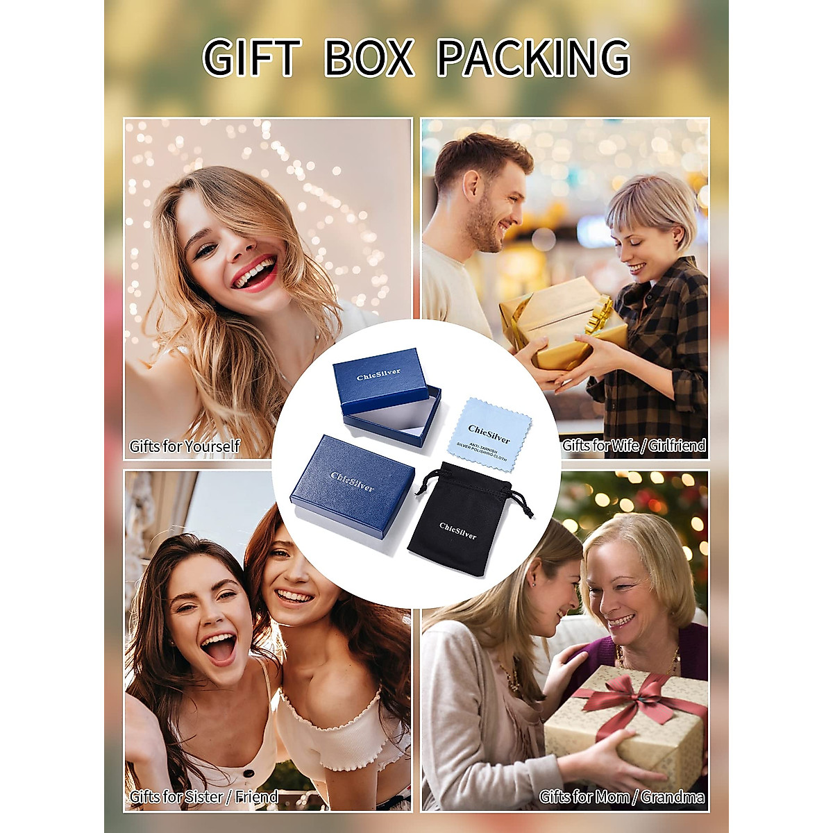 Women Earrings Hypoallergenic 925 Sterling Silver Love Heart Earrings Studs Champagne Crystal Topaz November Birthstone Rhinestones Crystal CZ Stud Earrings for Sensitive Ears