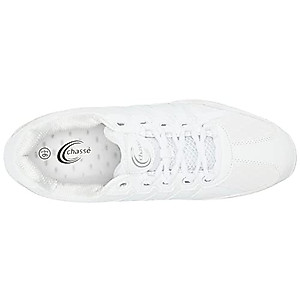 chassé Apex Cheerleading Shoes - White Cheer Shoes for Women (White, Size 7 Adult)