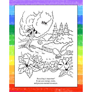 ZOCO - Learn to Recycle - Kids Educational Coloring Books (25 Bulk Pack, Without Crayons) - Earth Day, Environmental Program Handout - Recycling Activities for Kids