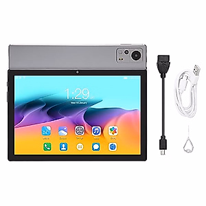 10.1 Inch Tablet, 8MP 13MP Tab M10 Tablet 8GB 128GB Dual SIM Dual Standby for Android 11 for Study (Gray)
