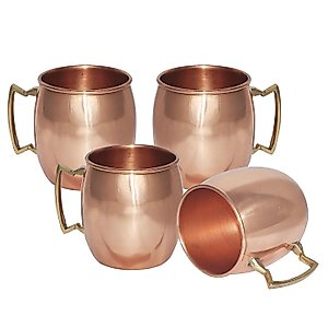 AVS STORE Ã‚Â AVS Store Solid Pure Copper Moscow Mule Mug Brass Handle (4)