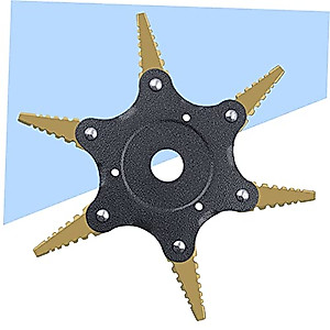 YARNOW Lawn Mower Blade 1PC Brush Cutter Blade Trimmer Heads Universal Trimmer Blade Balancer Metal Lawn Mower Grass Trimmer Blade