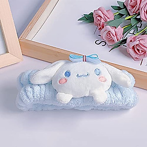 PERFECTSIGHT Kawaii Spa Headbands for Women & Girls - 2 Pack Cute Soft Fleece Facial Headbands for Makeup, Skincare and Face Washing