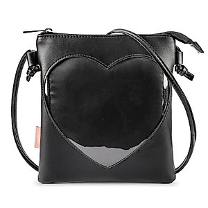 STEAMEDBUN Ita Bag Crossbody Heart Shaped Small Ita Purse Pin Bag for Anime