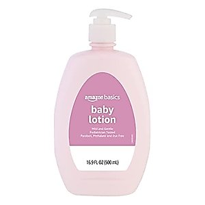 Amazon Basics Baby Lotion, Mild & Gentle, 16.9 Fluid Ounce, 1-Pack (Previously Solimo)