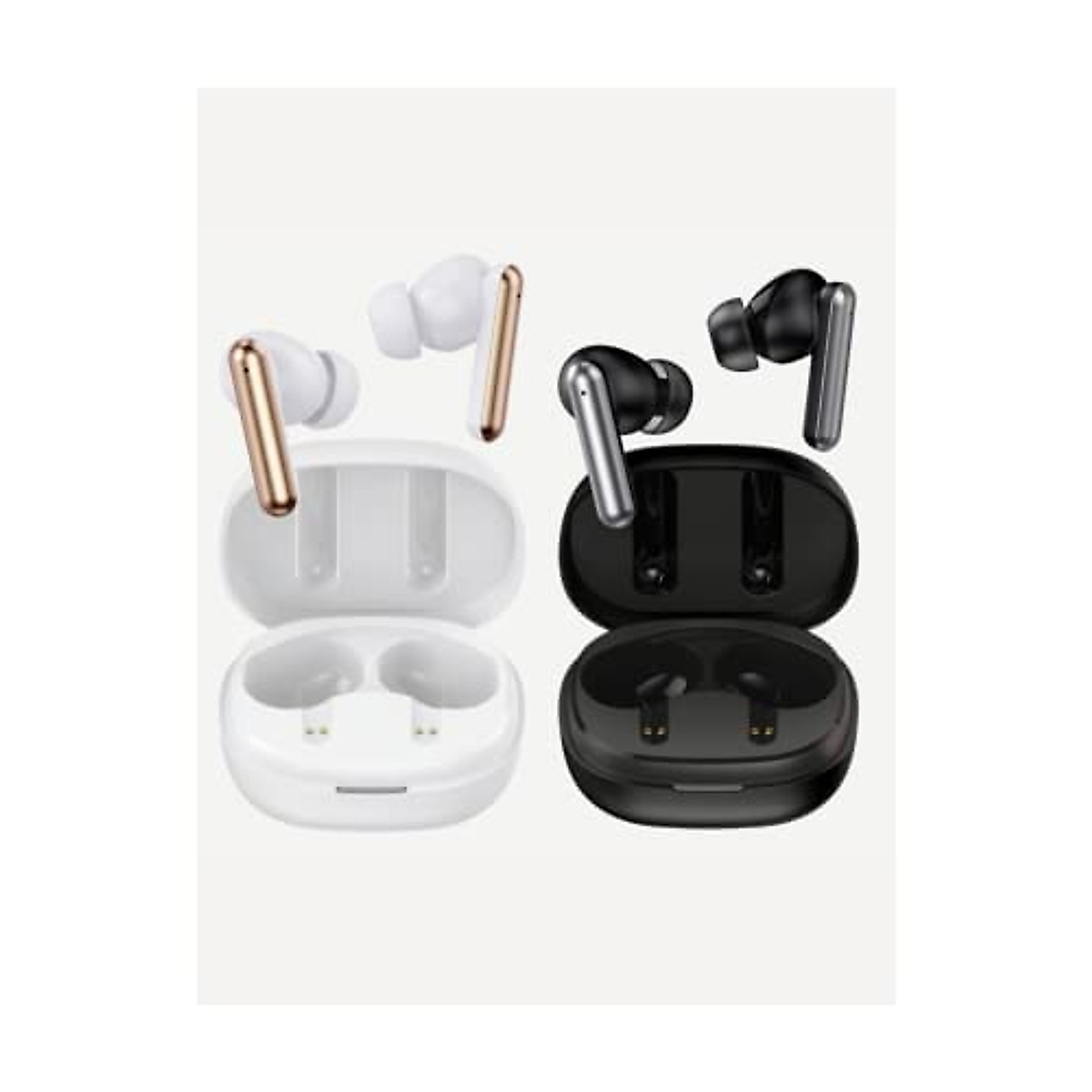 SonicPower Noise Cancelling Earbuds, Premium Quality Sound & Materials, Stylish Metallic Finish, Portable Charging Case, Long Battery Life, 2 Color Options