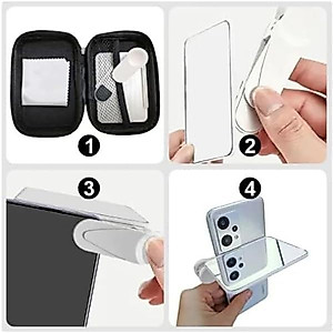 Smartphone Camera Mirror Reflection Clip Kit, 2023 New Adjustable Phone Camera Mirror Reflection Clip Kit, Travel Selfie Mirror Reflection Clip Kit, Mirror Reflection Clip Kit (White)