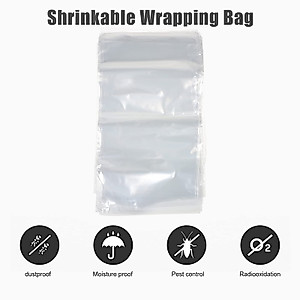 200pcs Shrink Film Packaging Bag Packing Bag Pof Heat Shrink Bag Packaging Film Sealer Bags Shrinkable Wrapping Bag Household Heat Shrink Bag