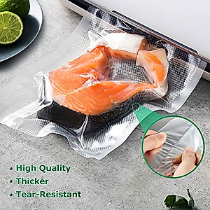 FRESKO 8” x 12” 200 Count Food Vacuum Sealer Freezer Storage Machine Bags for Food, PreCut Quart, BPA Free, Commercial Grade, Great for storage, Meal prep and Sous Vide