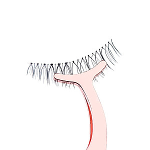 2pcs Eyelash Applicator Tool Eyelash Tweezers Lash Tool for False Lashes Lash Tools for Eyelash Extensions Fake Eyelash Applicator Lashes Clip Eyelash Tweezer Set