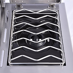 3 Embers 4-Burner Dual Fuel Propane Gas Grill with Radiant Embers Cooking System