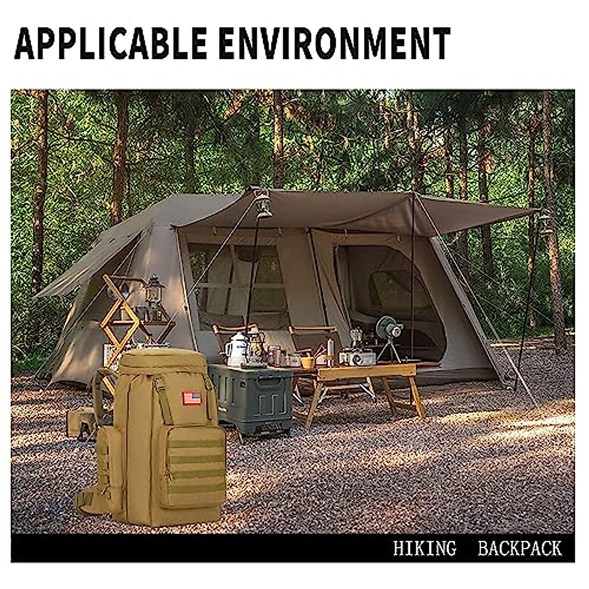 Extra Large Hiking Daypack, [2023 Upgraded]Waterproof Camping Backpack For Men, 60l70l85l Military Molle Rucksack Backpack