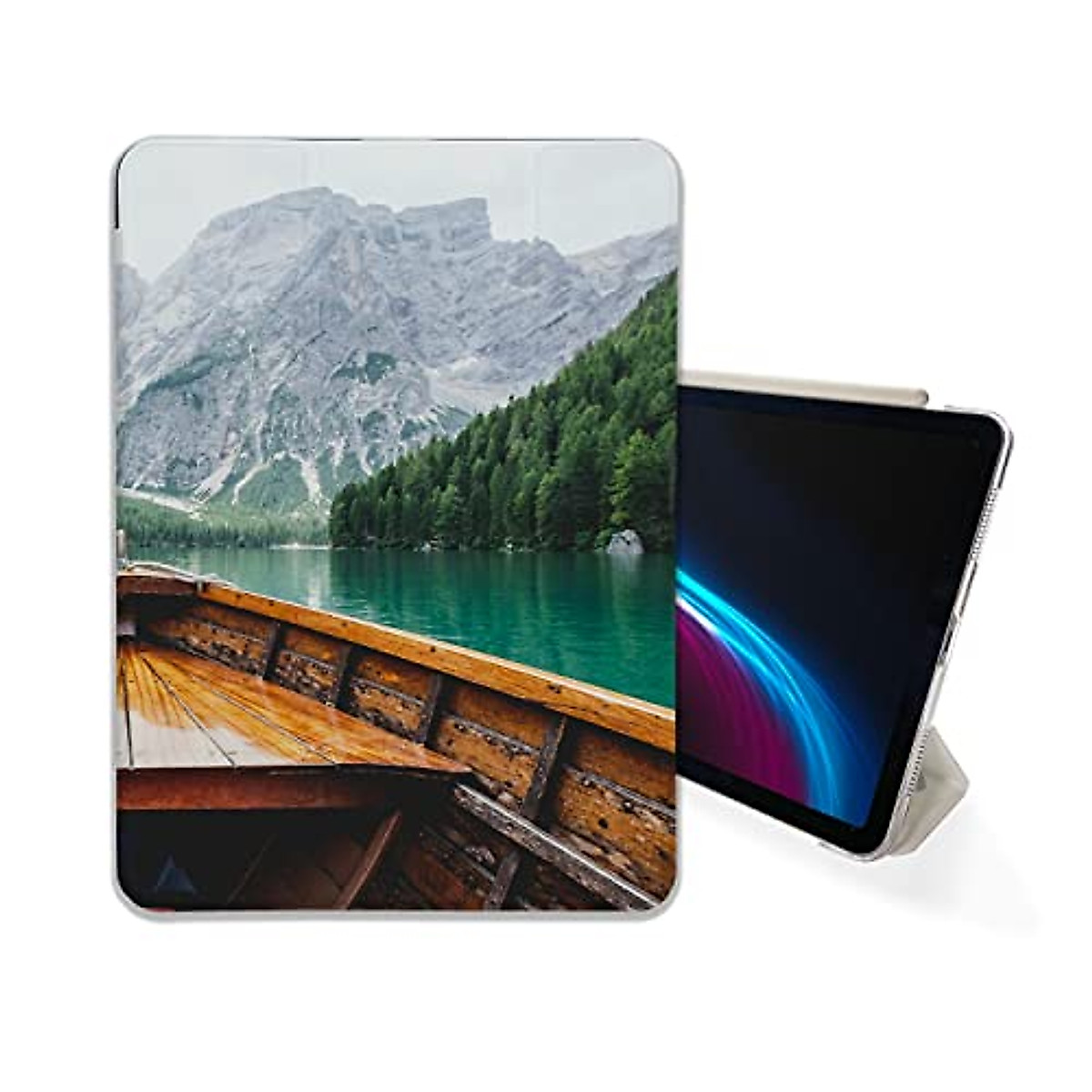 Mountain Nature Landscape Lake case Compatible with iPad Mini Air Pro 7.9 8.3 9.7 10.2 10.9 11 12.9 inch Pattern Cover New 2022 2021 Trifold Stand 3 4 5 6 7 8 9 Generation 248 (9.7" Air 1/2)
