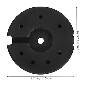 Iron Floor Lamp Base Weight Table Floor Lamp Base Only Stand Lampinchs Support Base Desk Lamp Cast Loader Rounded Light Chassis for Bedroom Living Room Office World Map Cork Board(5.31Inch)