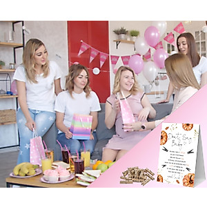 Don't Say Baby Clothespin Game, 1 Sign and 50 Mini Clothespins, Fall Minimalist Pumpkin Baby Shower Decorations, Baby Shower Games, Gender Reveal Games, Gender Neutral Baby Shower Supplies-A21