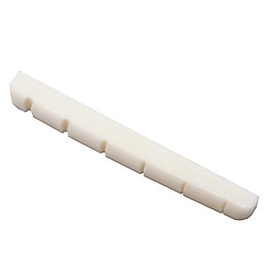 Miwayer 6 String Electric Guitar Bone Nut Flat Bottom Pre-Slotted Made of Real Bone (42 X 3.5 X 4.5/3.5mm 1 pack)