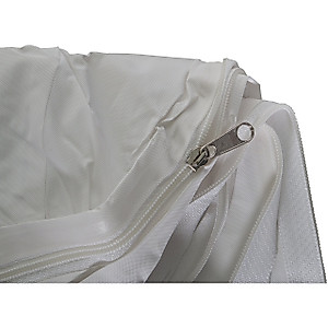 PCP Waterproof Zippered Mattress Cover, White, 36 X 80 inch