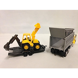 New Ray International Lonestar, Dump Truck w/Wheel Loader 1:43 Scale 18" DIECAST Toy #16633 Yellow