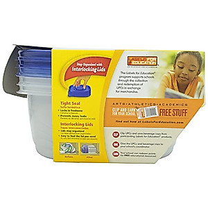 Glad Ware Big Bowl Containers with Lids, Round Size, 3 ct, 48 ounce