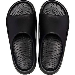 Crocs Unisex Mellow Slides Sandal, Black, 6 US Men