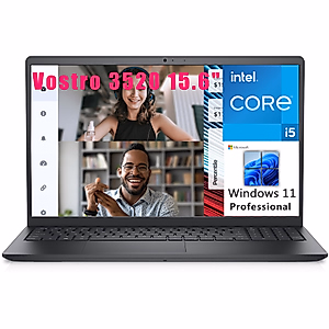 Dell Vostro 3520 15.6" Business Laptop Computer, Intel Quad-Core i5-1135G7 up to 4.2GHz (Beat i7-1065G7), 32GB DDR4 RAM, 1TB PCIe SSD, 802.11AC WiFi, Bluetooth, Carbon Black, Windows 11 Pro